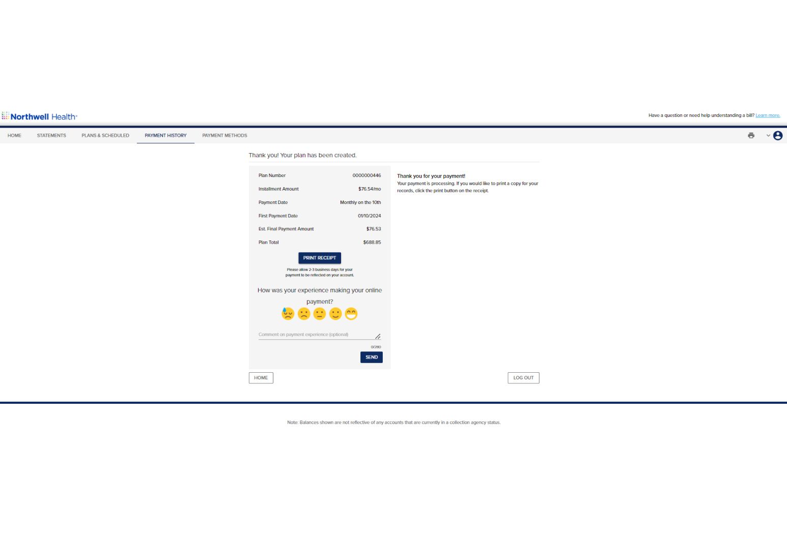 How do I create a payment plan? | Northwell Health